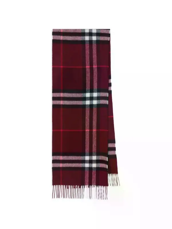 Burberry Check Scarf - Red