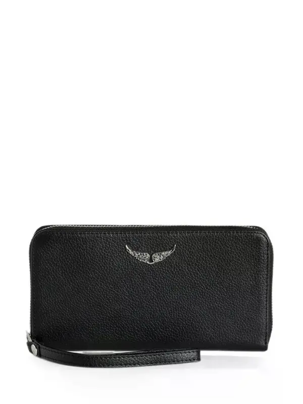 Zadig&Voltaire Compagnon Grained Leather Wallet - Black