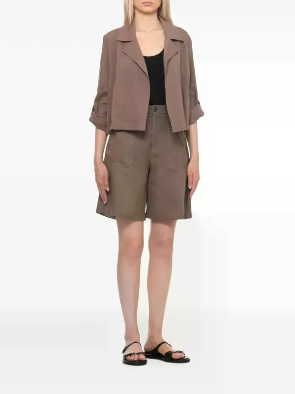 Marella Roll-up-sleeve Cropped Jacket