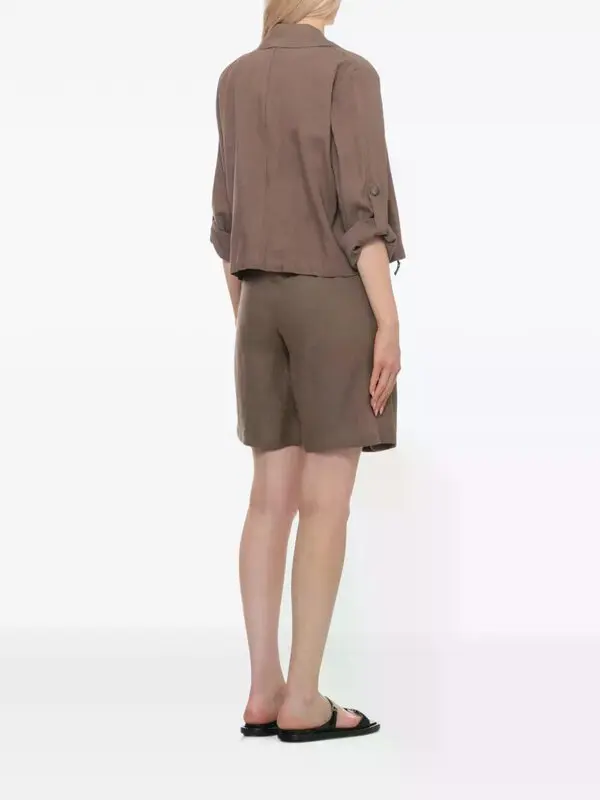 Marella Roll-up-sleeve Cropped Jacket