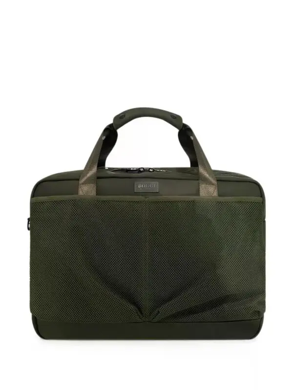 Boggi Milano 3-way Overnight Bag In Technical Fabric - Green