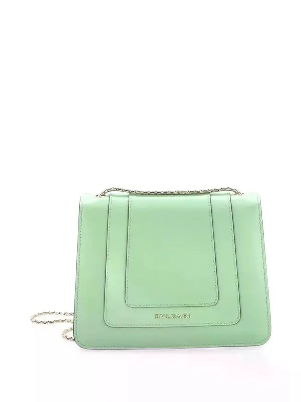 BVLGARI Serpenti Forever Square Shoulder Bag Leather Small Crossbody Bag