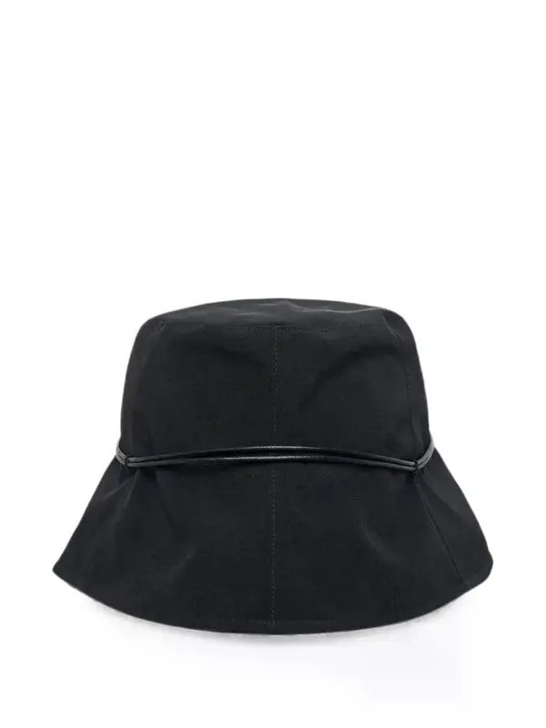 Y’s Six-panel Drawstring Cloche Hat - Black