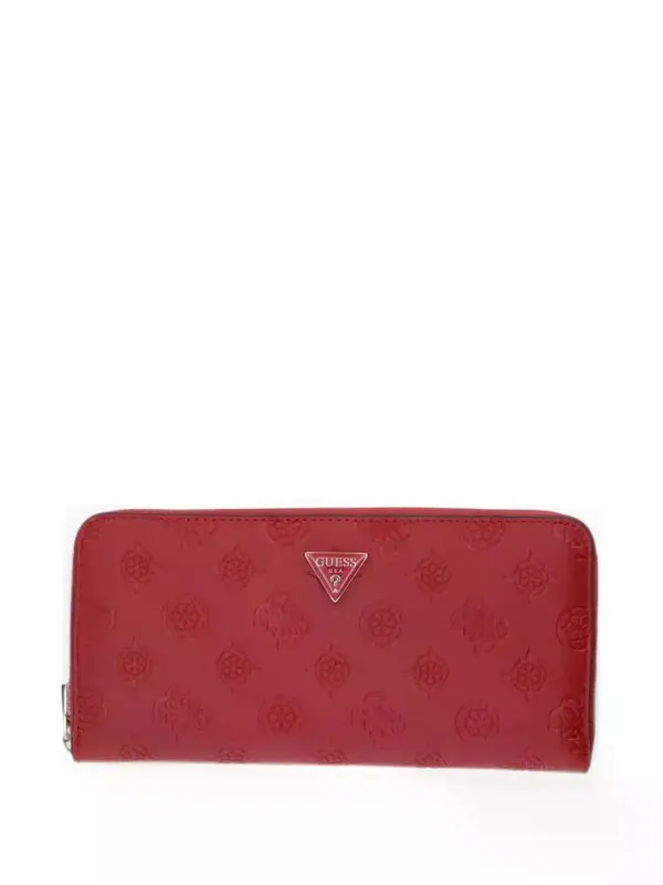Guess Diana Logo-embossed Wallet - Red