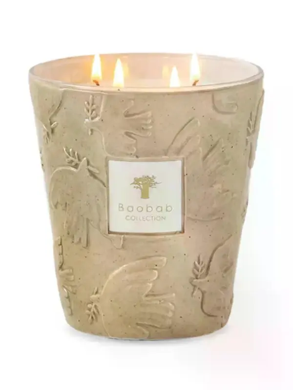 BAOBAB COLLECTION Paloma Embossed-dove Candle - Neutrals