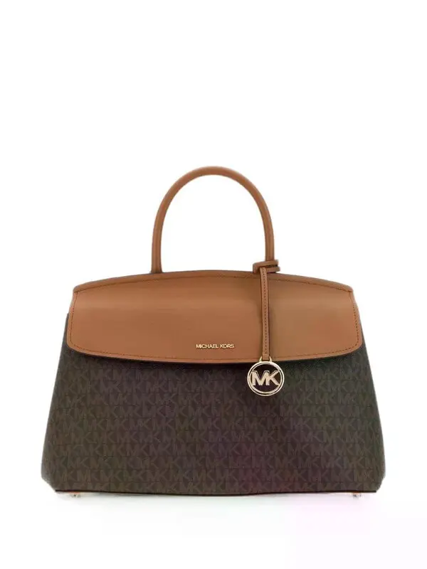 Michael Kors Hamilton Logo-print Monogram-pattern Tote Bag - Brown
