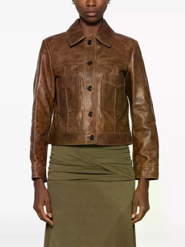 NILI LOTAN Susannah Leather Jacket