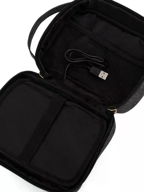 Guess Monogram-print Striped Tech Bag
