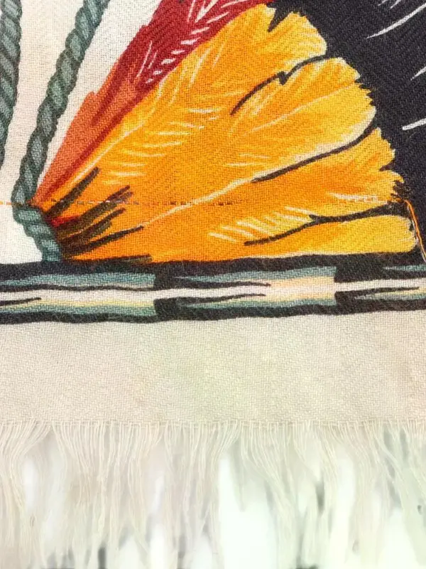 Hermès 2000s Printed Shawl