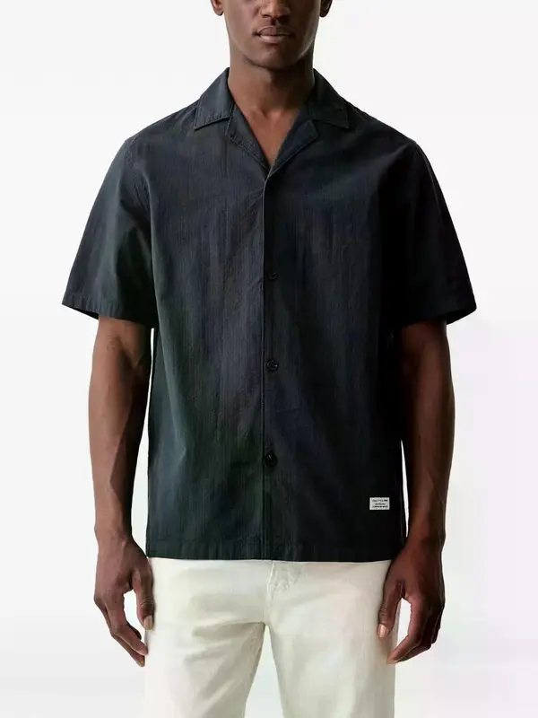 Marc O'polo Short-sleeved Camp-collar Shirt - Grey