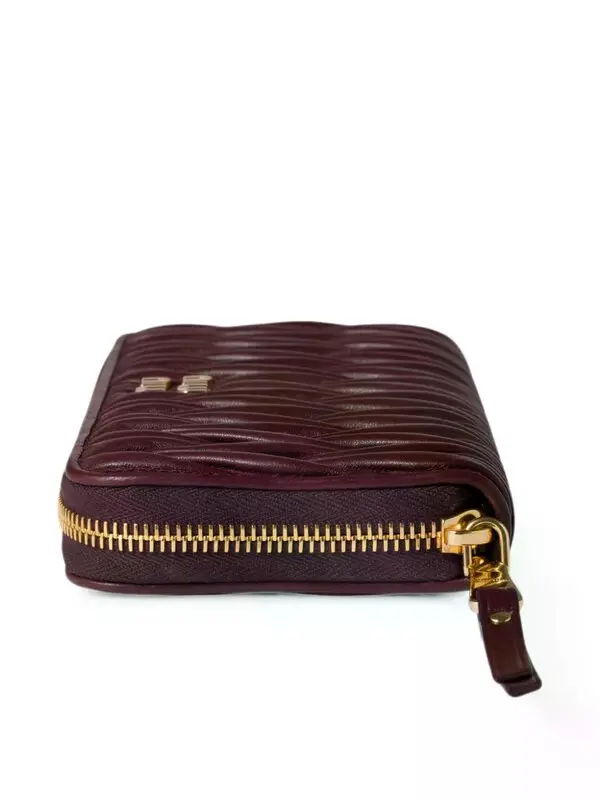 Miu Miu Matelassé Quilted Leather Wallet