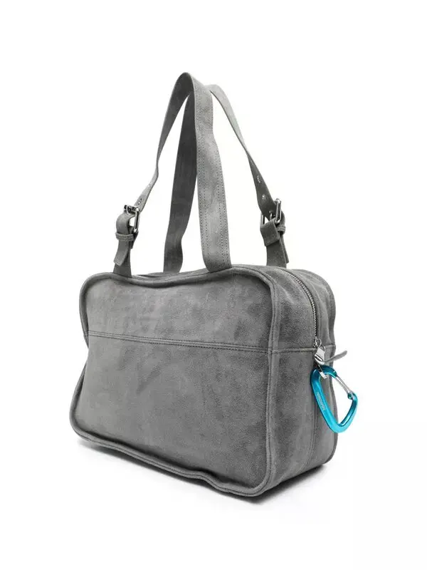 Patrizia Pepe Logo-embossed Suede Shoulder Bag