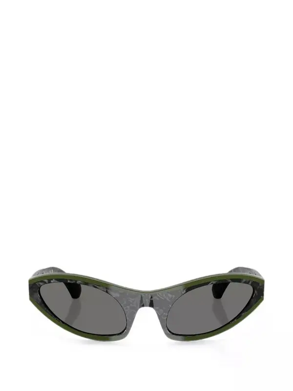ALAIN MIKLI Marbled-effect Cat-eye Sunglasses