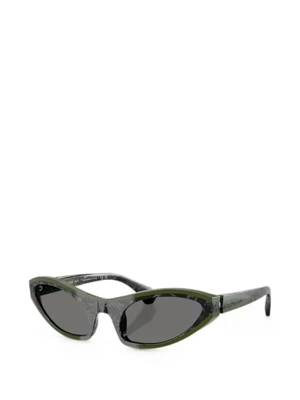 ALAIN MIKLI Marbled-effect Cat-eye Sunglasses