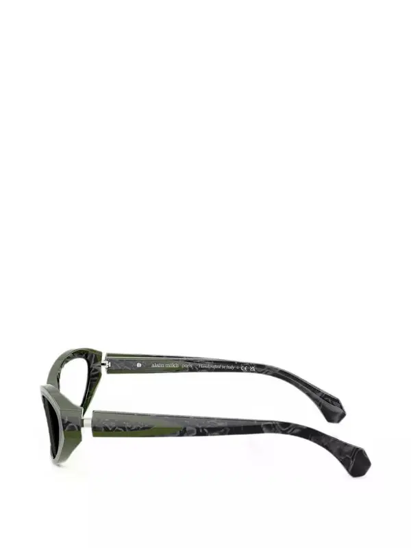 ALAIN MIKLI Marbled-effect Cat-eye Sunglasses
