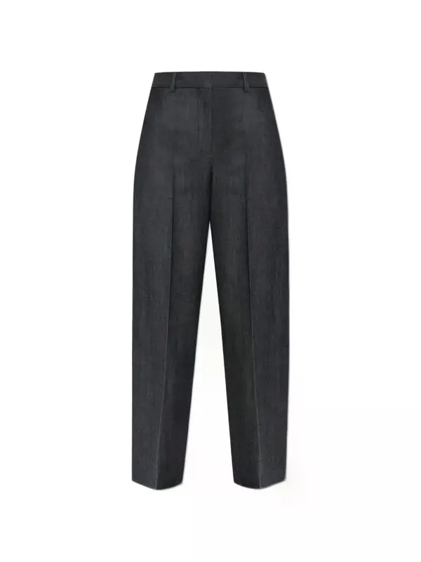 Balenciaga Pressed-crease Tailored Trousers - Blue