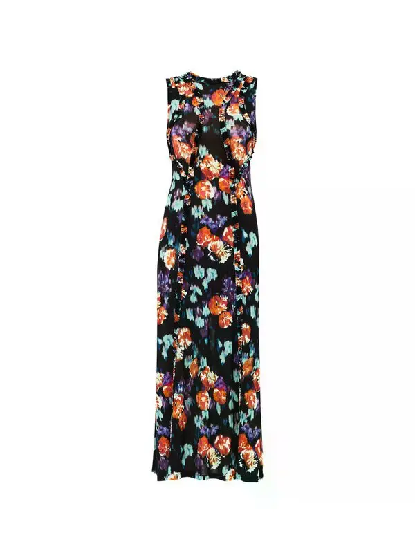 Ulla Johnson Isabelle Ruffled Jersey Maxi Dress - Black
