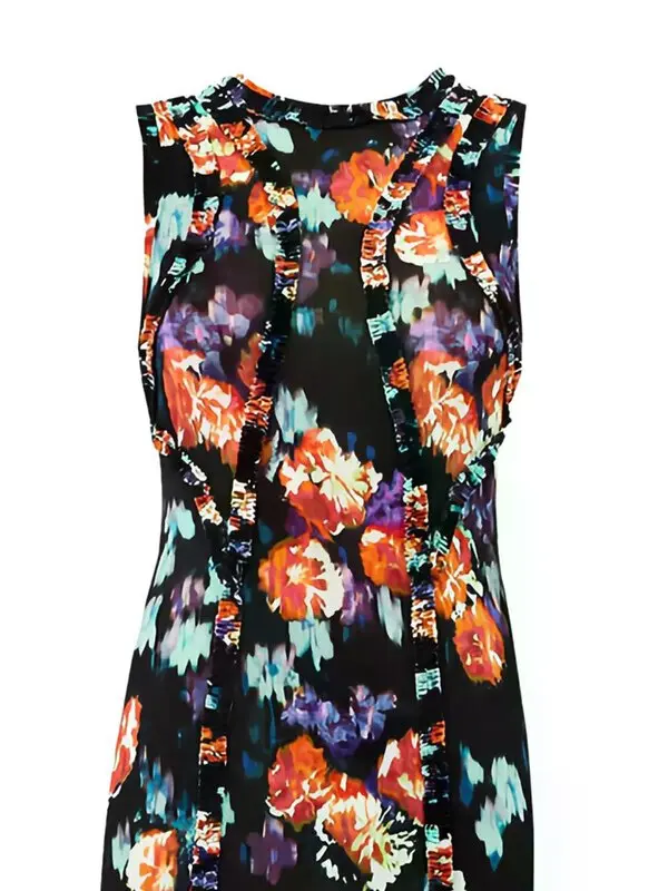 Ulla Johnson Isabelle Ruffled Floral Print Maxi Dress