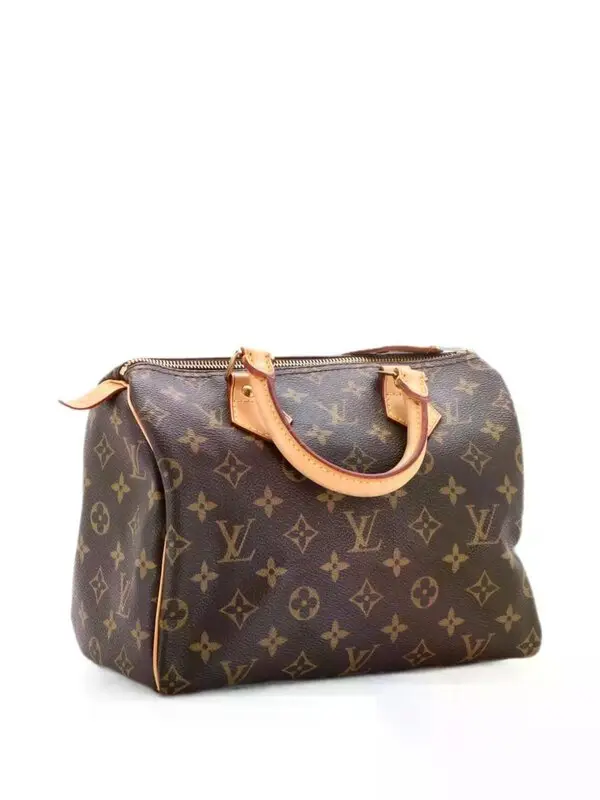 LOUIS VUITTON Speedy Handbag Monogram Canvas 25 Satchel - Brown