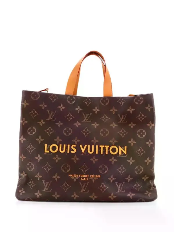 LOUIS VUITTON Shopper Monogram Leather Mm Tote Bag - Brown