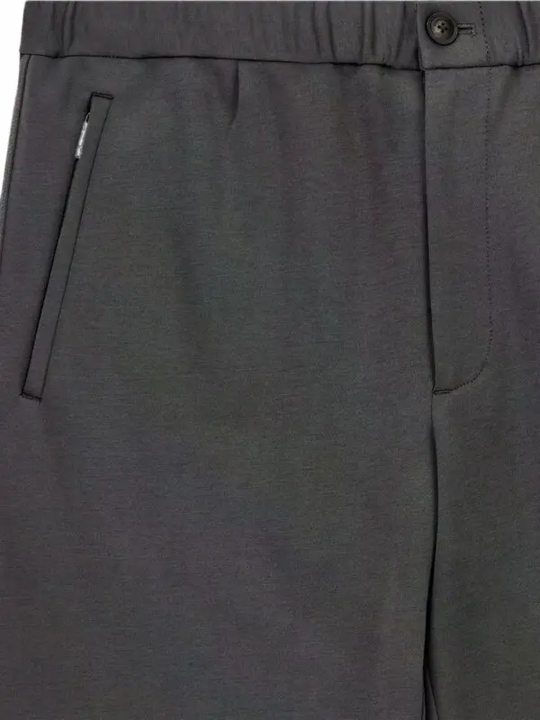 Emporio Armani Elasticated Waistband Straight-leg Trousers