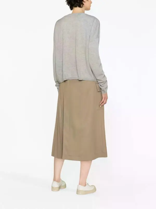 LISA YANG V-neck Cashmere Cardigan - Grey
