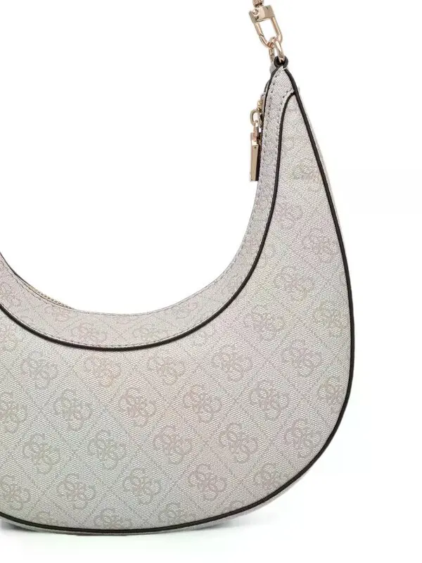 Guess Lindsey Monogram-print Curved Shoulder Bag