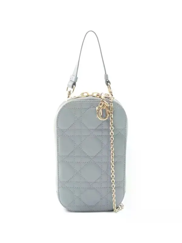 Dior 2010s Cannage Lady Phone Holder - Blue