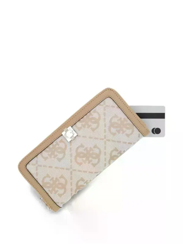 Guess Logo-monogram Zip-around Wallet