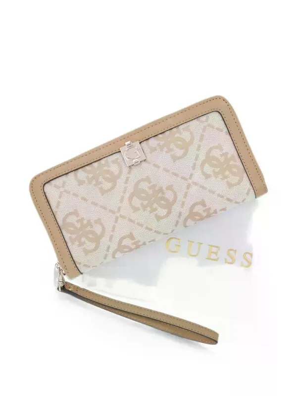 Guess Logo-monogram Zip-around Wallet