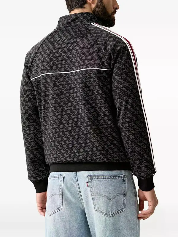 Guess Monogram-print Zip-up Jacket
