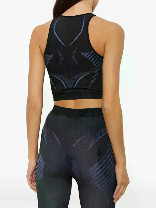 Off-White Sleeveless Crop Top