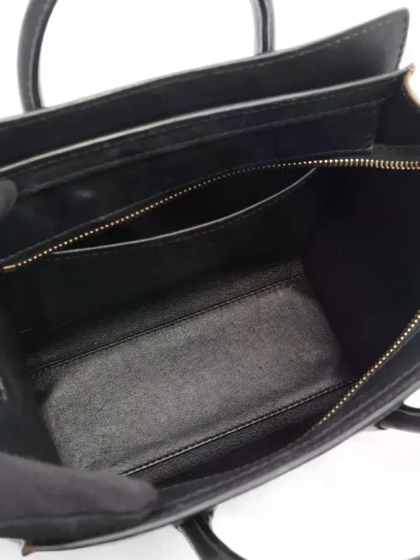 Celine 2000s Nano Luggage Two-way Tote Bag - Black