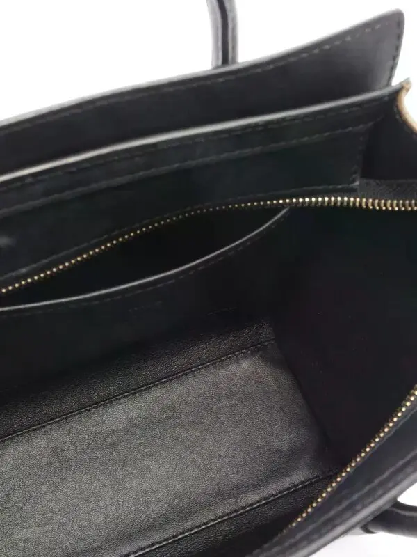 Celine 2000s Nano Luggage Two-way Tote Bag - Black