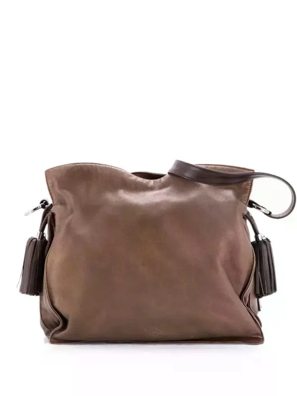 Loewe Flamenco Bag Leather Small Shoulder Bag - Brown