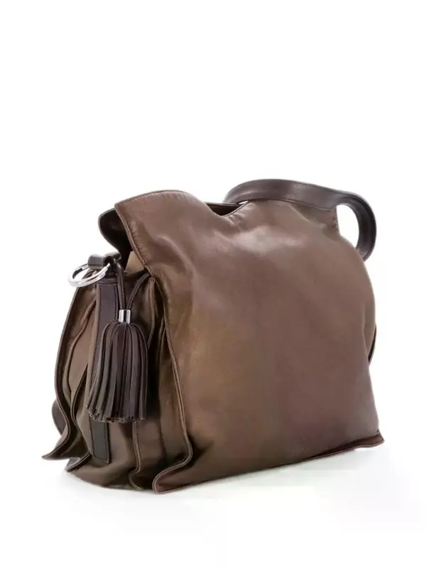 Loewe Flamenco Bag Leather Small Shoulder Bag - Brown