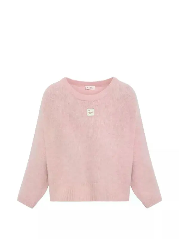 American Vintage Logo Patch Knit Jumper