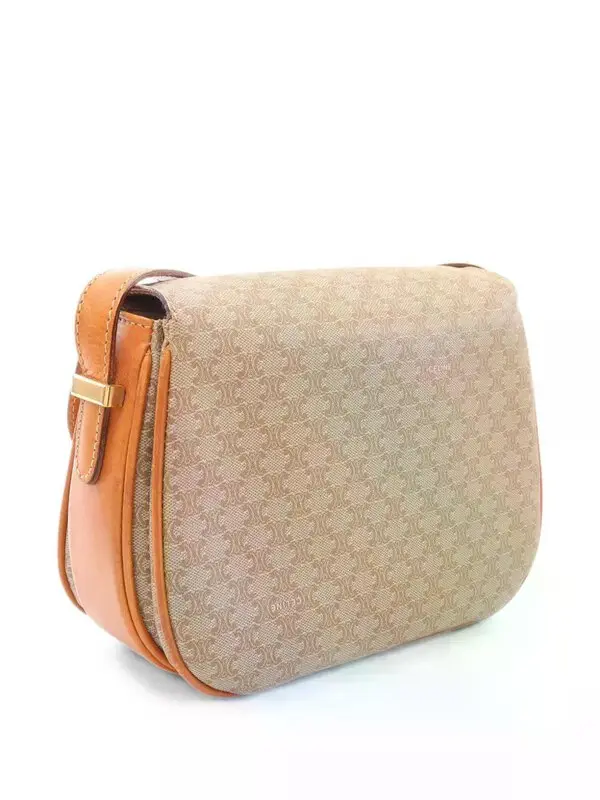 Celine 2000s Macadam Adjustable-strap Crossbody Bag - Neutrals