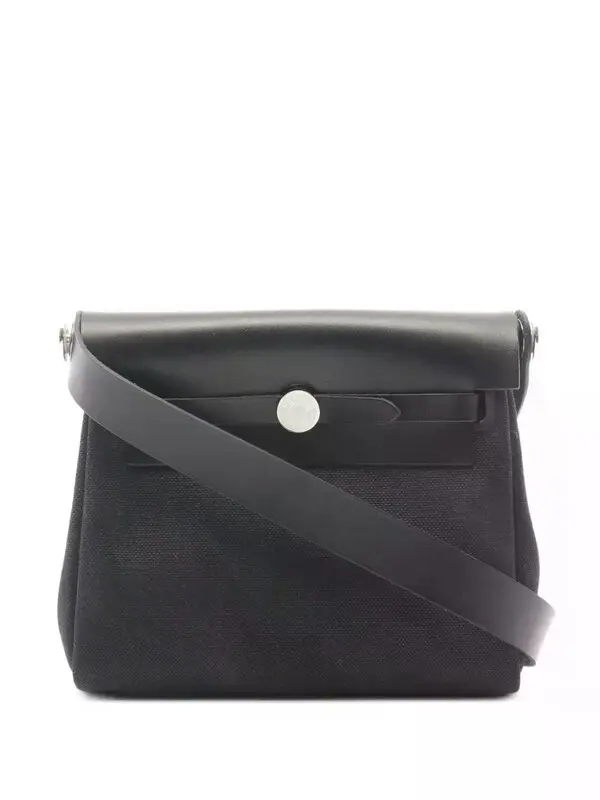 Hermès Mini Herbag Zip Shoulder Bag - Black
