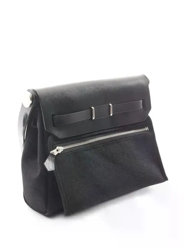 Hermès Mini Herbag Zip Shoulder Bag - Black