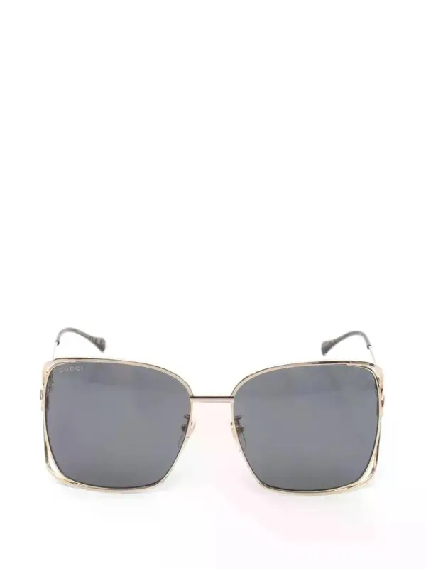Gucci 2020s Horsebit Square Sunglasses - Gold