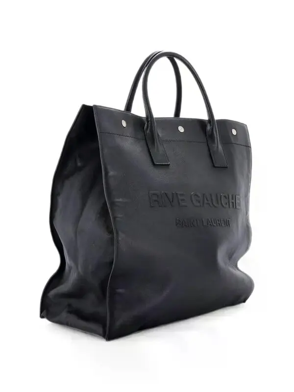 Saint Laurent Rive Gauche Shopper Leather Tall Tote Bag