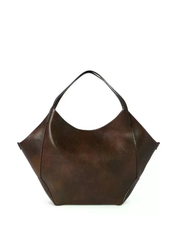 Brunello Cucinelli Reversible Duo Shopper In Lizard-effect Calfskin
