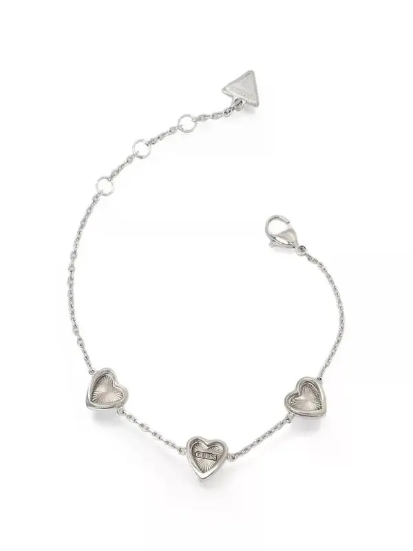 Guess Heart-charm Cable-link Bracelet