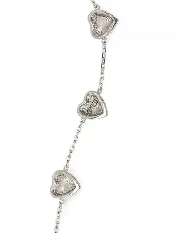 Guess Heart-charm Cable-link Bracelet