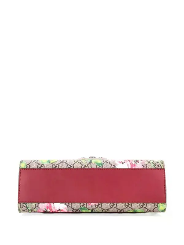 Gucci Padlock Blooms Print Gg Coated Canvas Medium Shoulder Bag