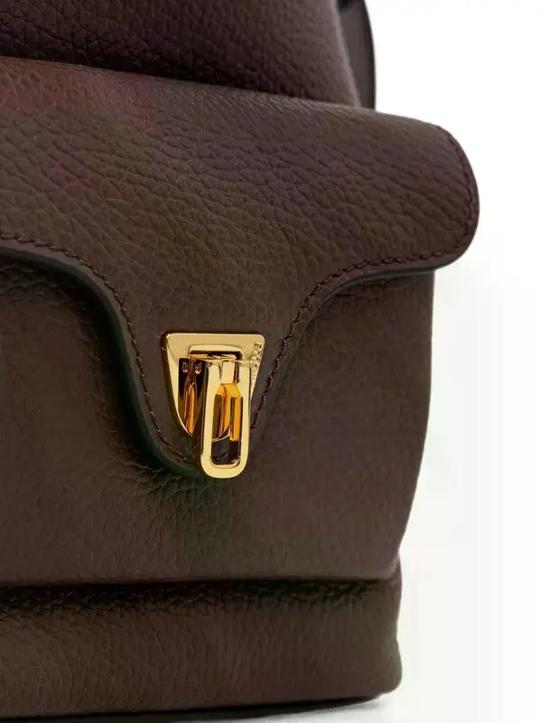 COCCINELLE Small Beat Generation Pebbled Leather Bucket Bag