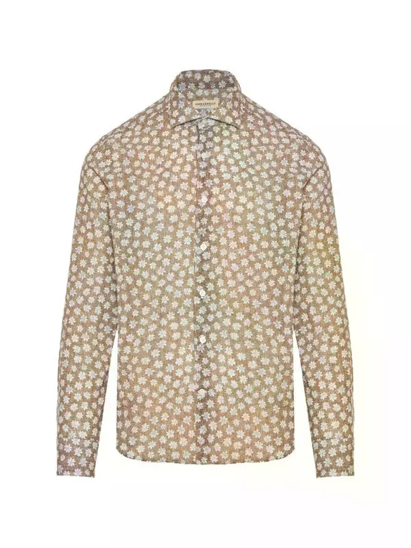 GHIRARDELLI NEXT Floral-print Long-sleeve Shirt