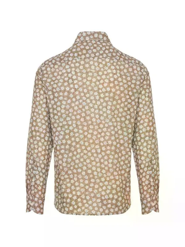 GHIRARDELLI NEXT Floral-print Long-sleeve Shirt