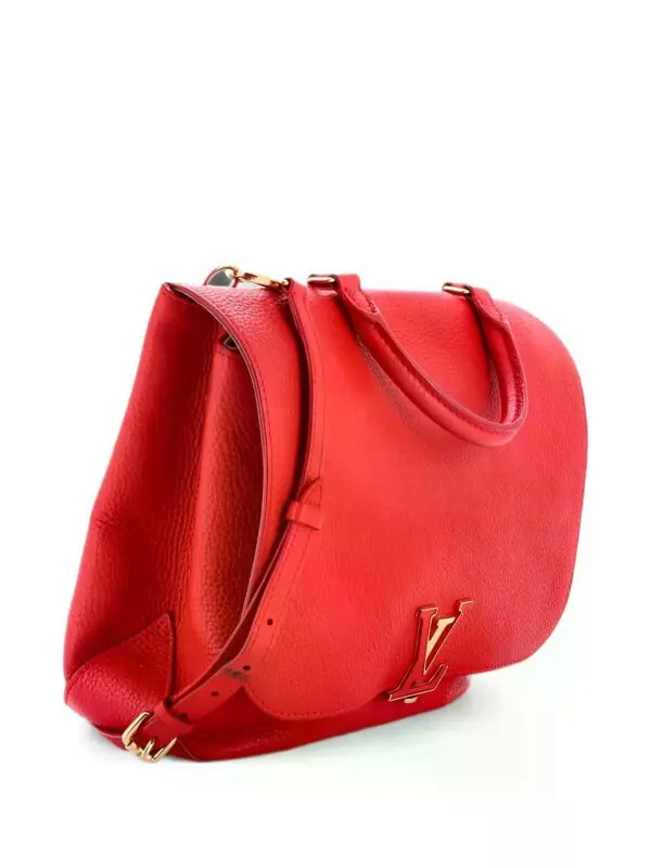 LOUIS VUITTON Volta Handbag Leather Satchel - Red